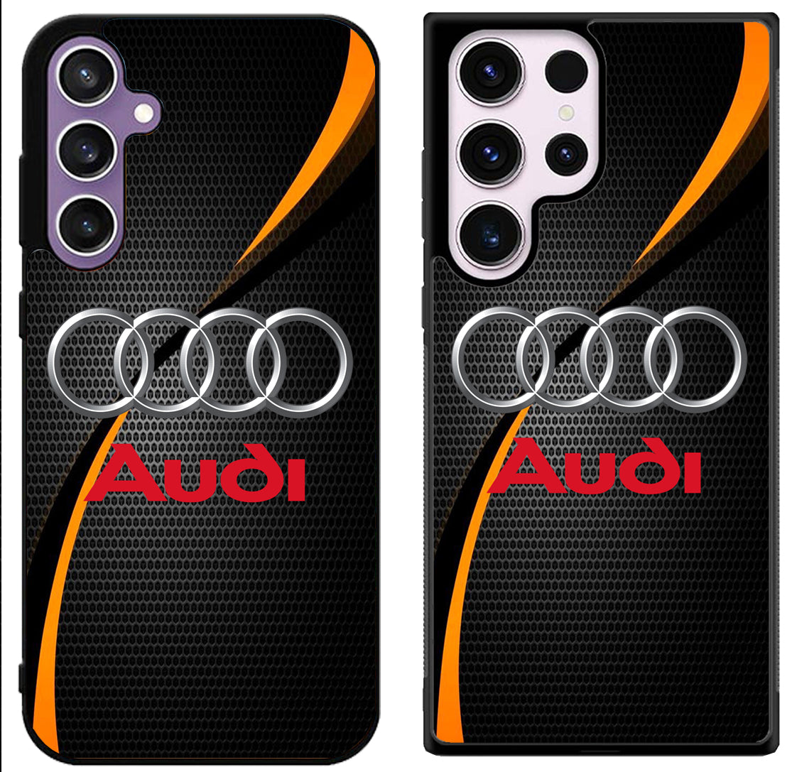 Audi Logo Carbon Samsung Galaxy S24 | S24+ | S24 Ultra Case – Saloreea