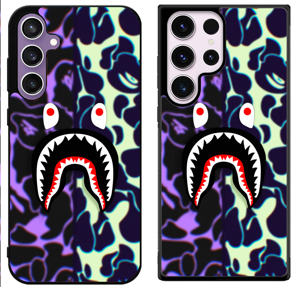 Bape Camo Shark Face Samsung Galaxy S24 | S24+ | S24 Ultra Case – Saloreea