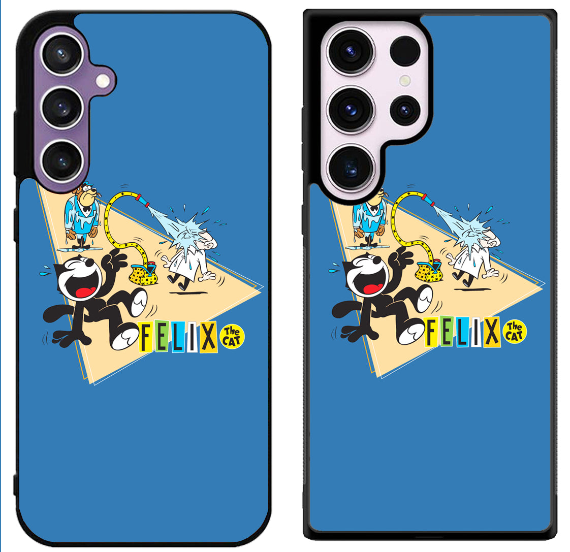 Felix the Cat Blue Samsung Galaxy S24 | S24+ | S24 Ultra Case – Saloreea