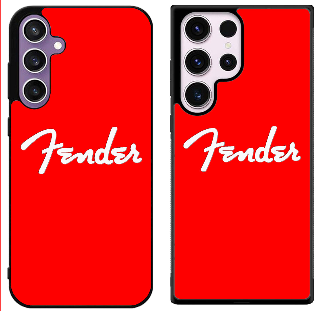 Fender Logo Red Samsung Galaxy S24 | S24+ | S24 Ultra Case – Saloreea
