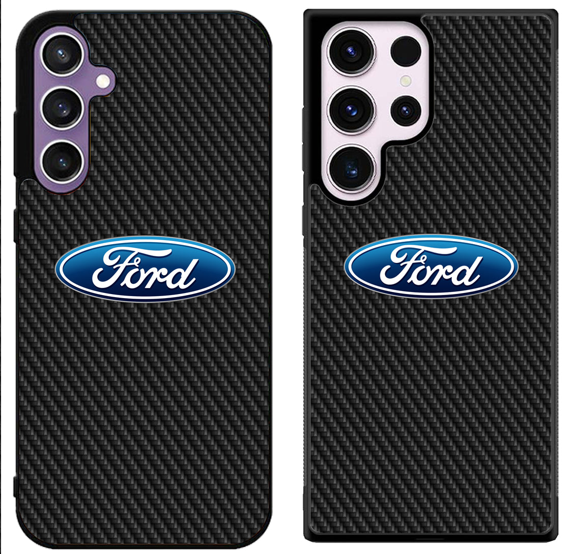 Ford Logo Carbon Samsung Galaxy S24 | S24+ | S24 Ultra Case – Saloreea