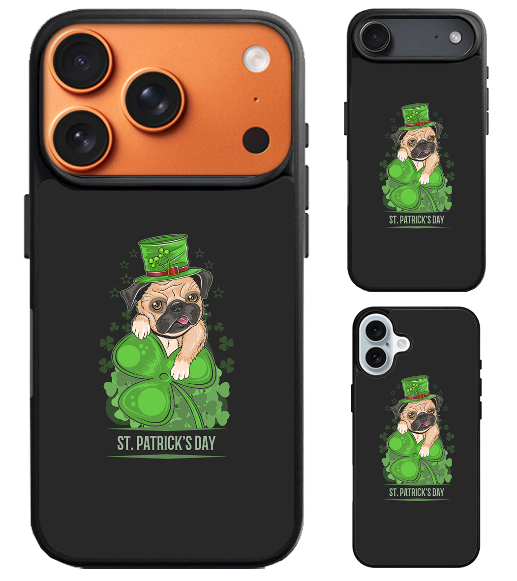 Funny Pug St Patrick’s Day iPhone Air | iPhone 17 | 17 Pro | 17 Pro Ma ...