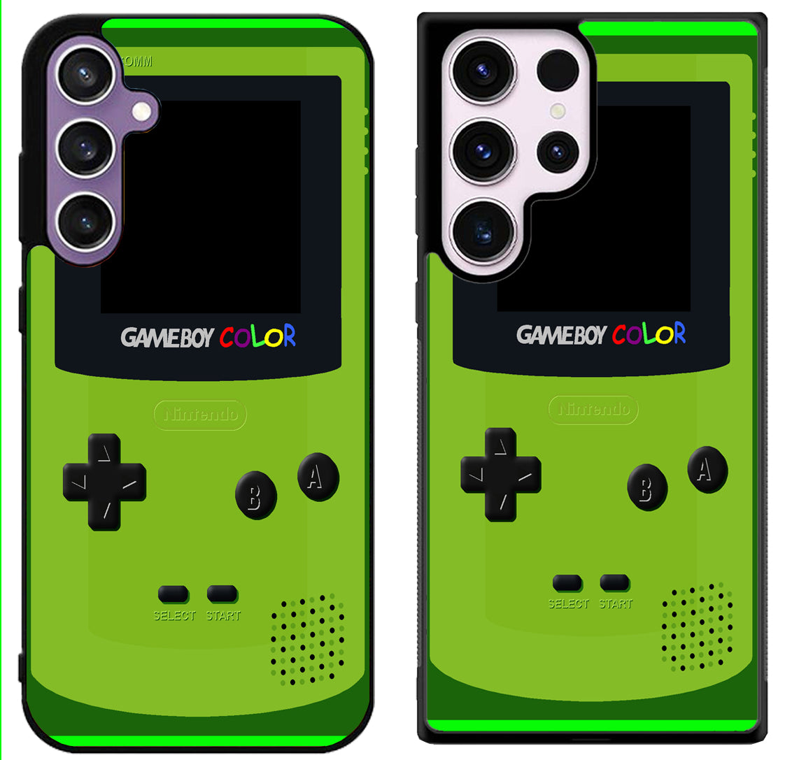 Game Boy Color green Samsung Galaxy S24 | S24+ | S24 Ultra Case – Saloreea