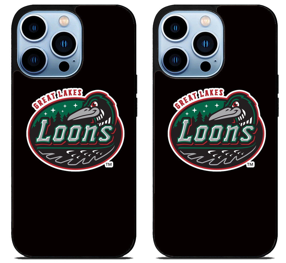 Great Lakes Loons Black iPhone 15 Pro | iPhone 15 Pro Max Case – Saloreea