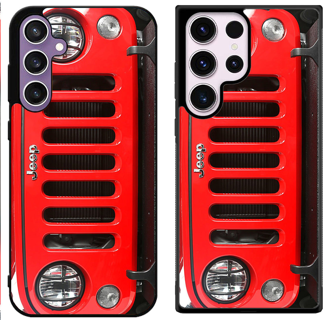 Jeep Wrangler Red Samsung Galaxy S24 | S24+ | S24 Ultra Case – Saloreea