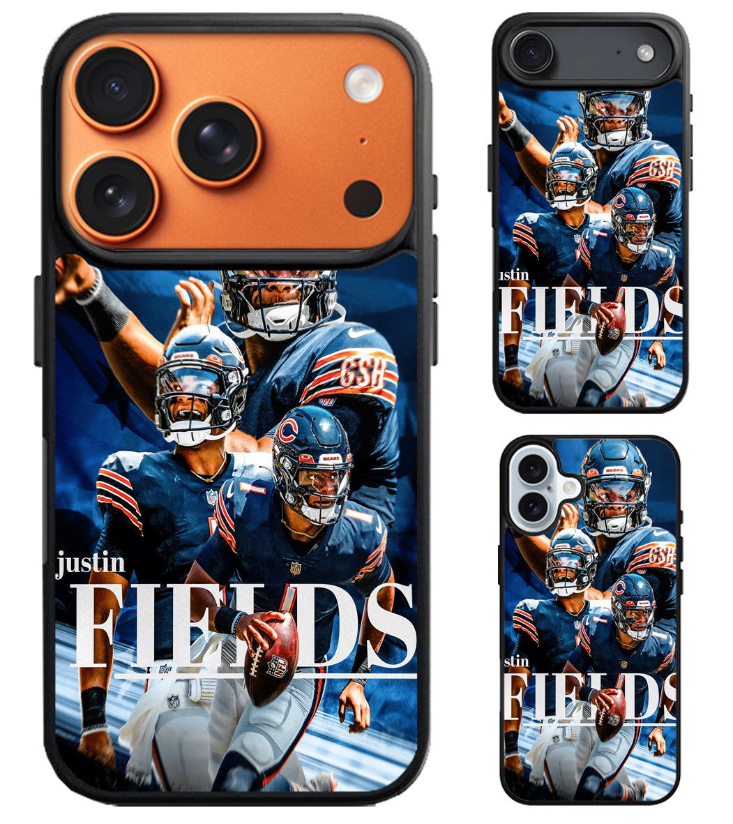 Justin Fields Chicago Bears Collage iPhone Air | iPhone 17 | 17 Pro ...