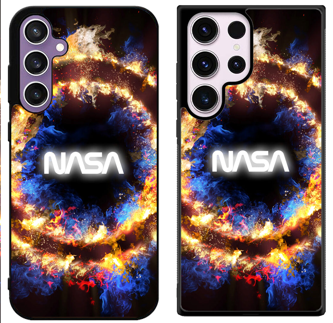Nasa Flames Wallpaper Samsung Galaxy S24 | S24+ | S24 Ultra Case – Saloreea
