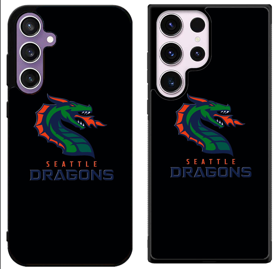 Seattle Dragons Logo Samsung Galaxy S24 | S24+ | S24 Ultra Case – Saloreea