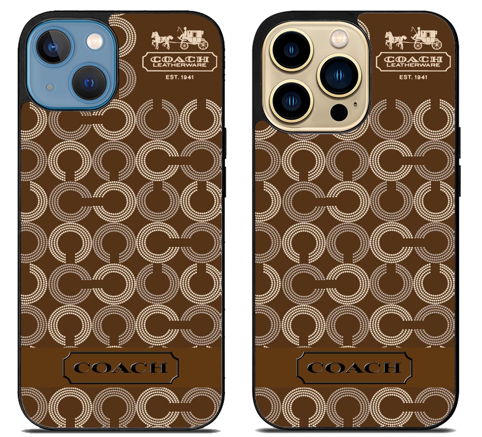 Coach Logo Coco iPhone 14 | 14 Plus | 14 Pro | 14 Pro Max Case – Saloreea
